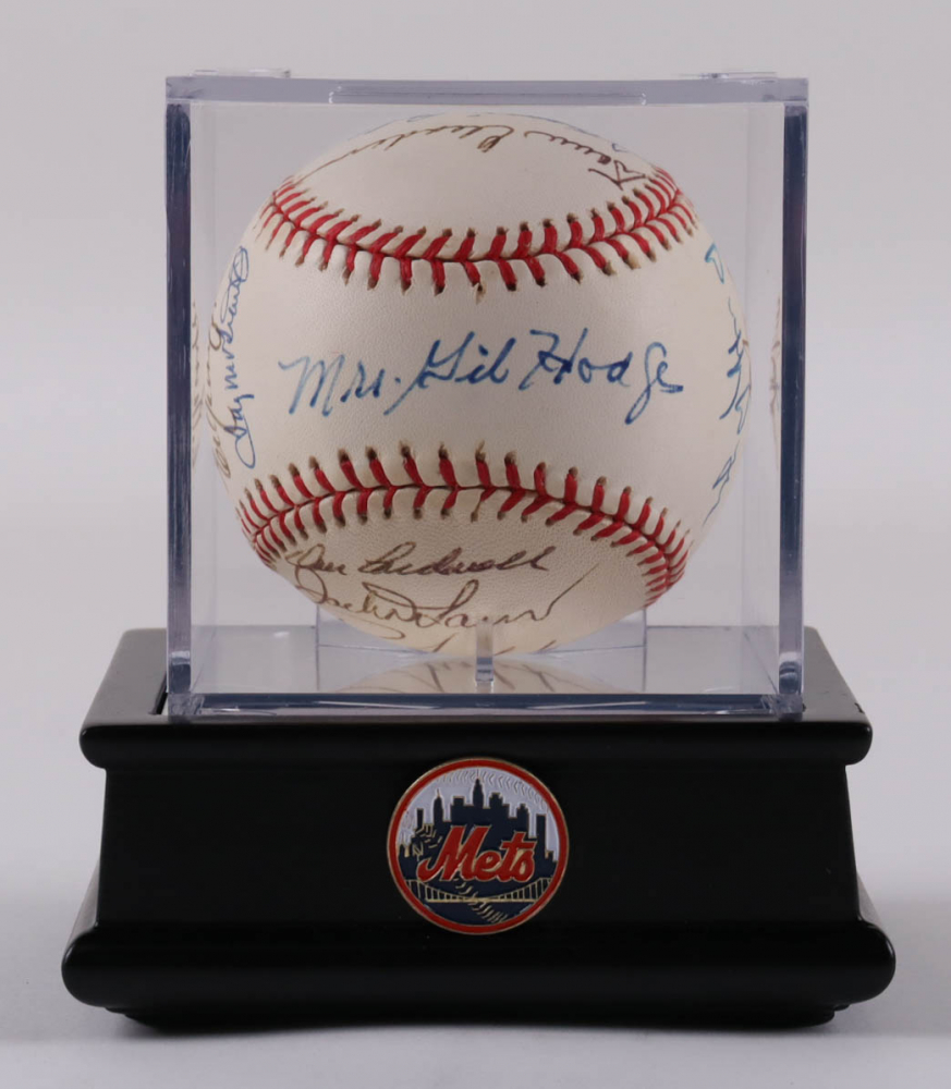 1969 Mets World Champions ONL Baseball Team-Signed by (16) with Tug ...