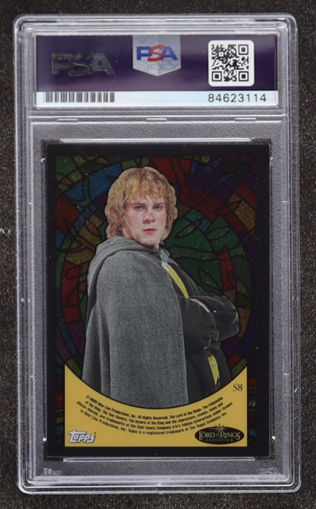 Dominic Monaghan Signed 2006 Lord of the Rings Evolution Stained Glass ...