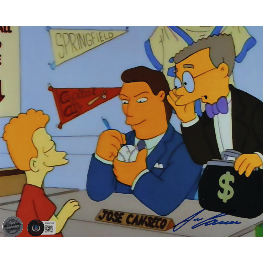 Jose Canseco Signed "The Simpsons" 8x10 Photo (Beckett) | Pristine Auction