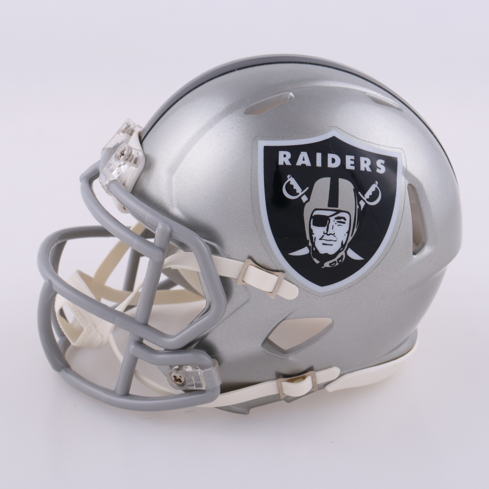Denzel Perryman Signed Raiders Flash Alternate Speed Mini Helmet (JSA ...