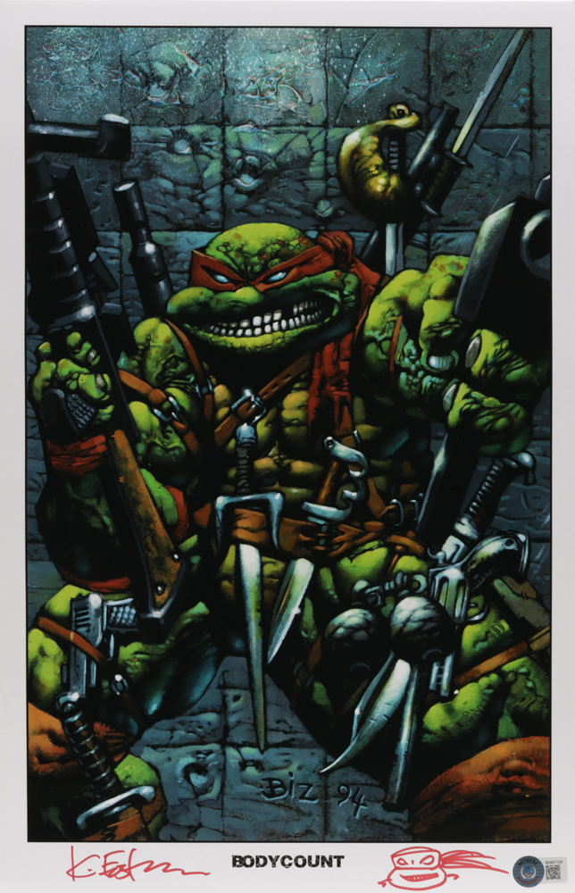 Kevin Eastman Signed "Teenage Mutant Ninja Turtles: Body Count" 11x17 ...