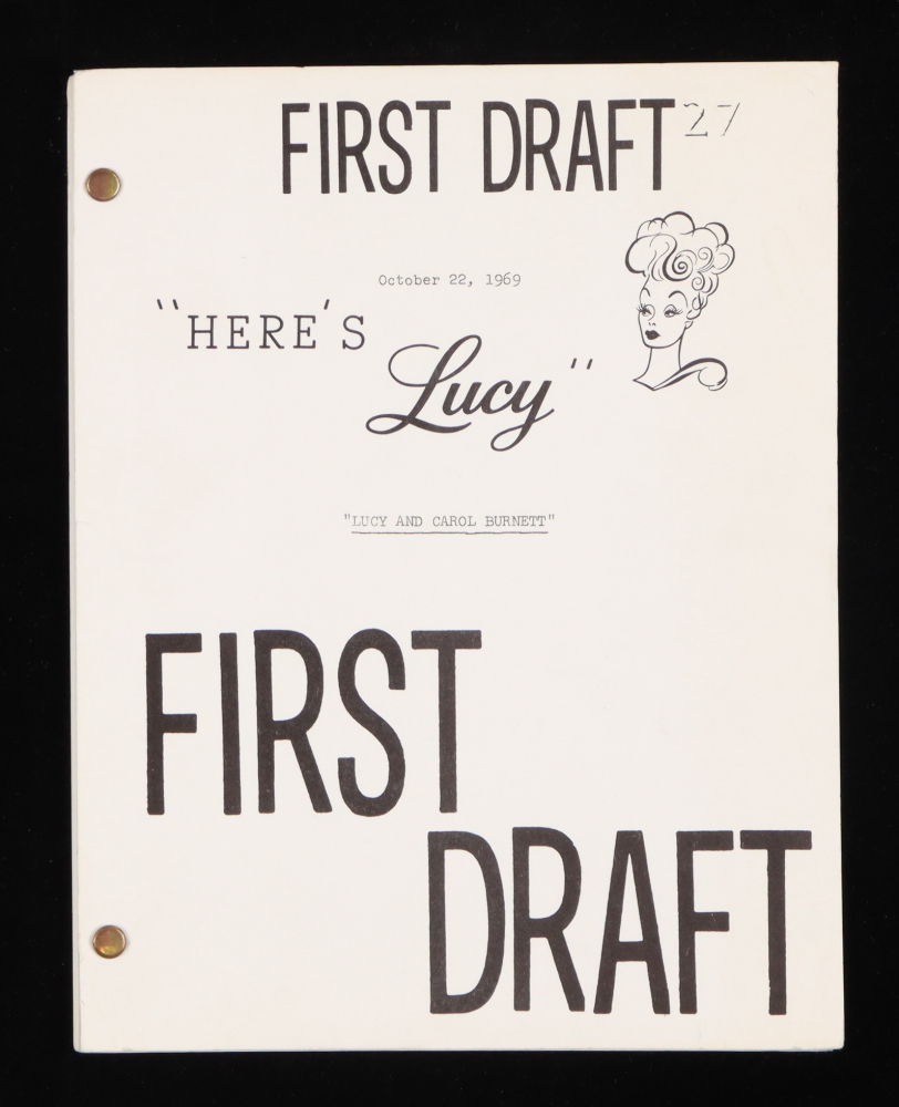 "Here's Lucy: Lucy and Carol Burn" First Draft Script with 8x10 Photo ...