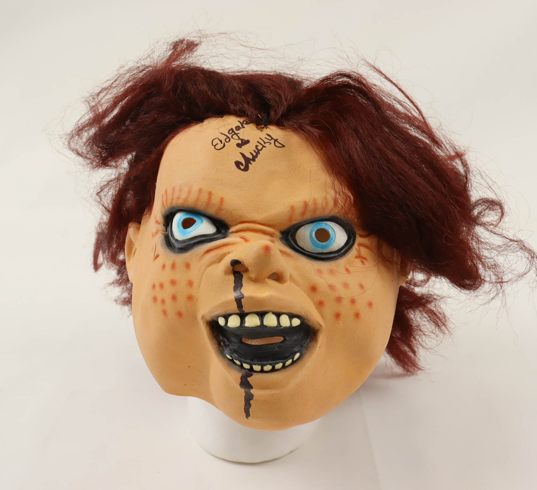 Ed Gale Signed "Child's Play" Chucky Mask Inscribed "as Chucky" (PSA ...