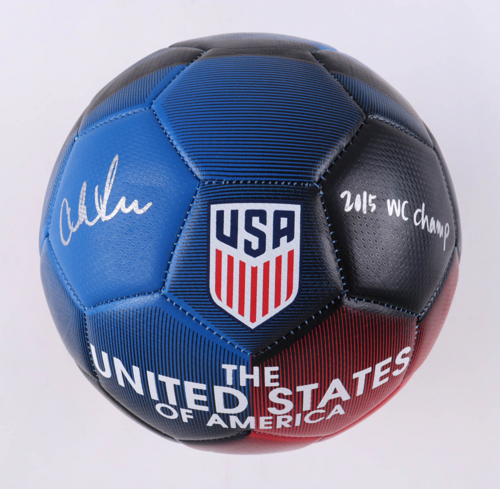 Christen Press Signed Team USA Soccer Ball Inscribed "2015 WC Champ ...