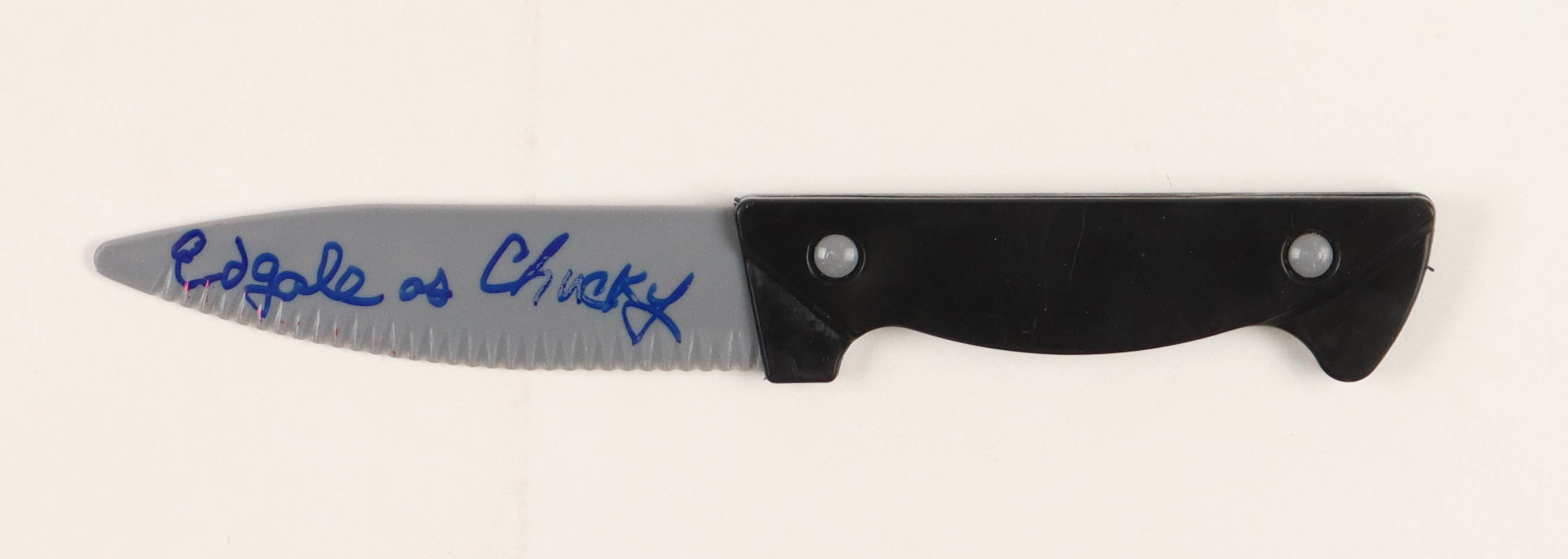 Ed Gale Signed "Child's Play" Replica Knife Inscribed "as Chucky" (PSA ...