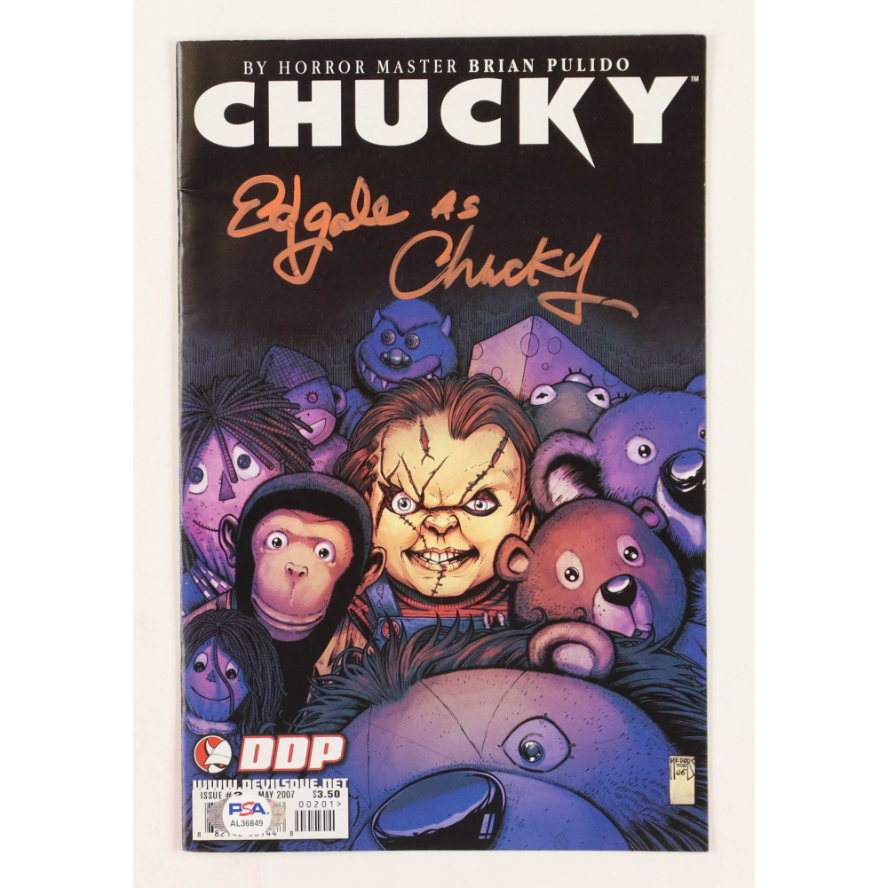 Ed Gale Signed "Chucky" 2007 #2 Comic Book Inscribed "as Chucky" (PSA ...