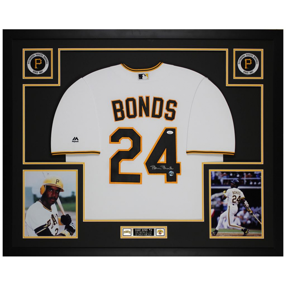 Barry Bonds Signed Custom Framed Jersey Display (JSA & Bonds ...