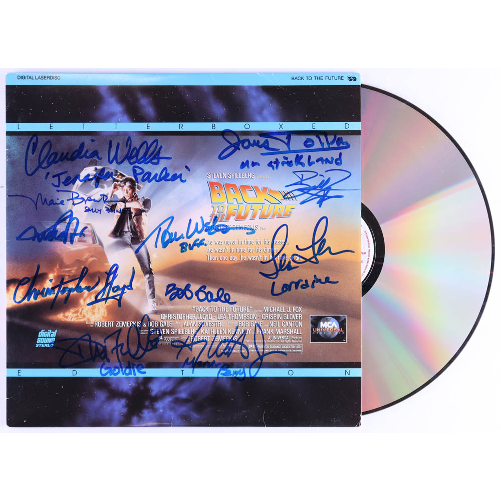 "Back to the Future" Laser Disc Cast-Signed by Michael J. Fox ...