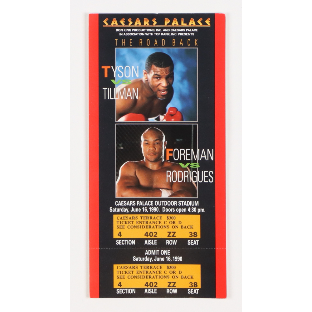 1990 "The Road Back" Boxing Ticket | Pristine Auction