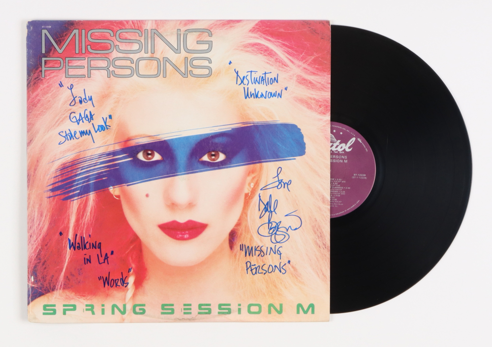 Dale Bozzio Signed "Spring Session M" Vinyl Record Album Cover with (7 ...