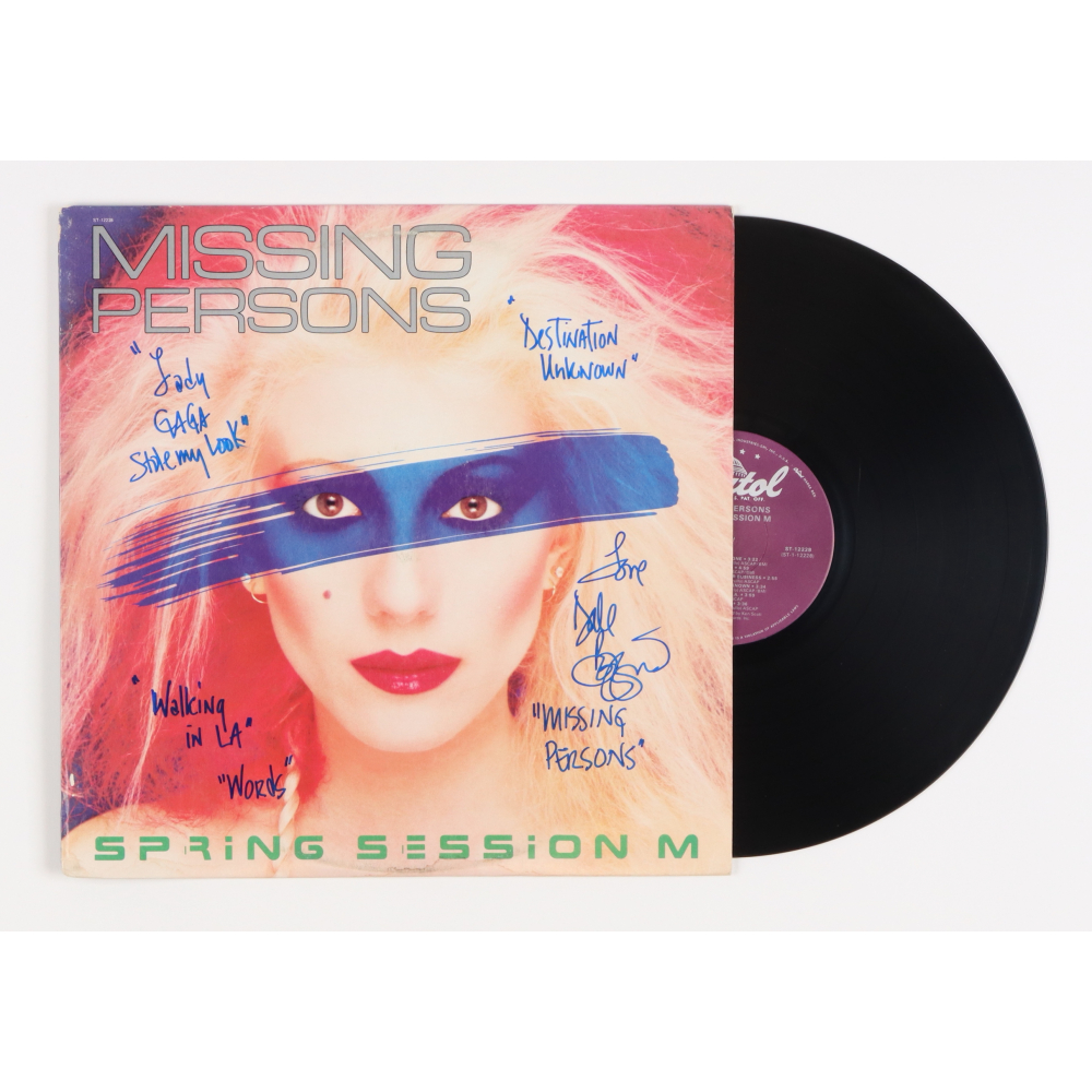 Dale Bozzio Signed "Spring Session M" Vinyl Record Album Cover with (7 ...