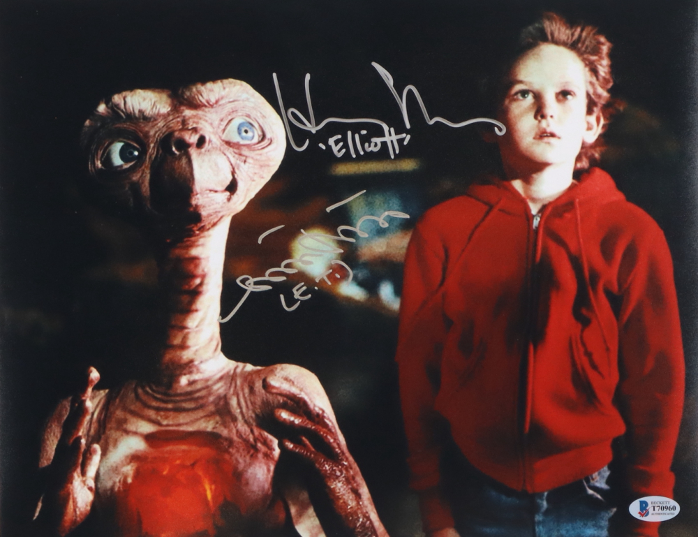 Matthew De Meritt & Henry Thomas Signed "E.T." 11x14 Photo Inscribed ...