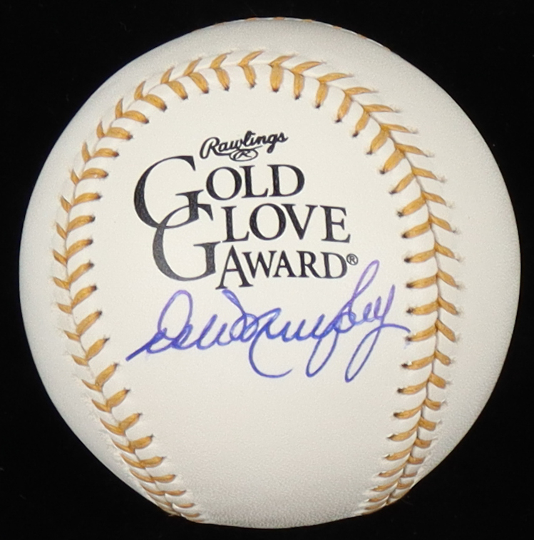 Dale Murphy Signed Gold Glove Award Baseball (PSA) | Pristine Auction