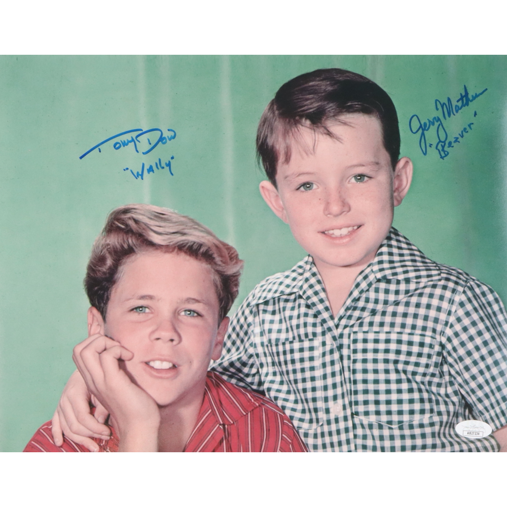 Jerry Mathers & Tony Dow Signed "Leave It To Beaver" 11x14 Photo ...
