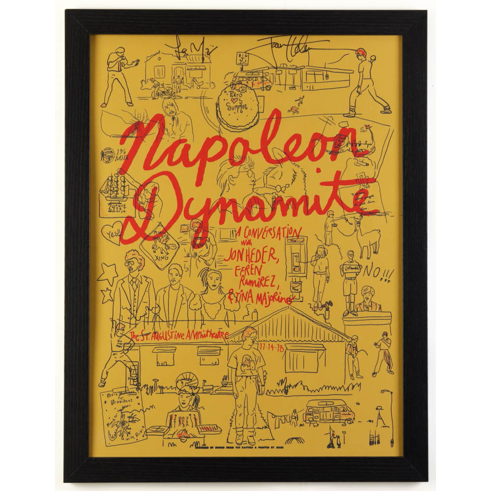 Jon Heder & Tina Majorino Signed Custom Framed "Napoleon Dynamite ...