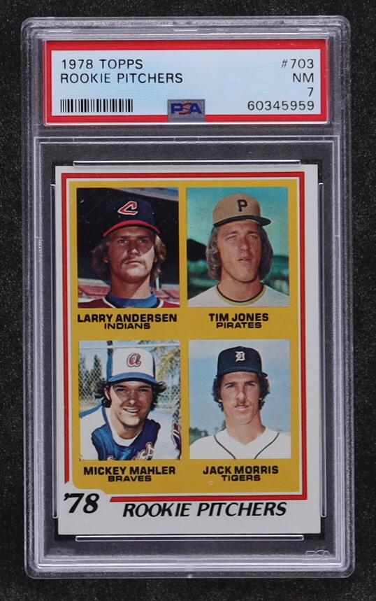 1978 Topps #703 Rookie Pitchers Larry Andersen RC / Tim Jones RC ...