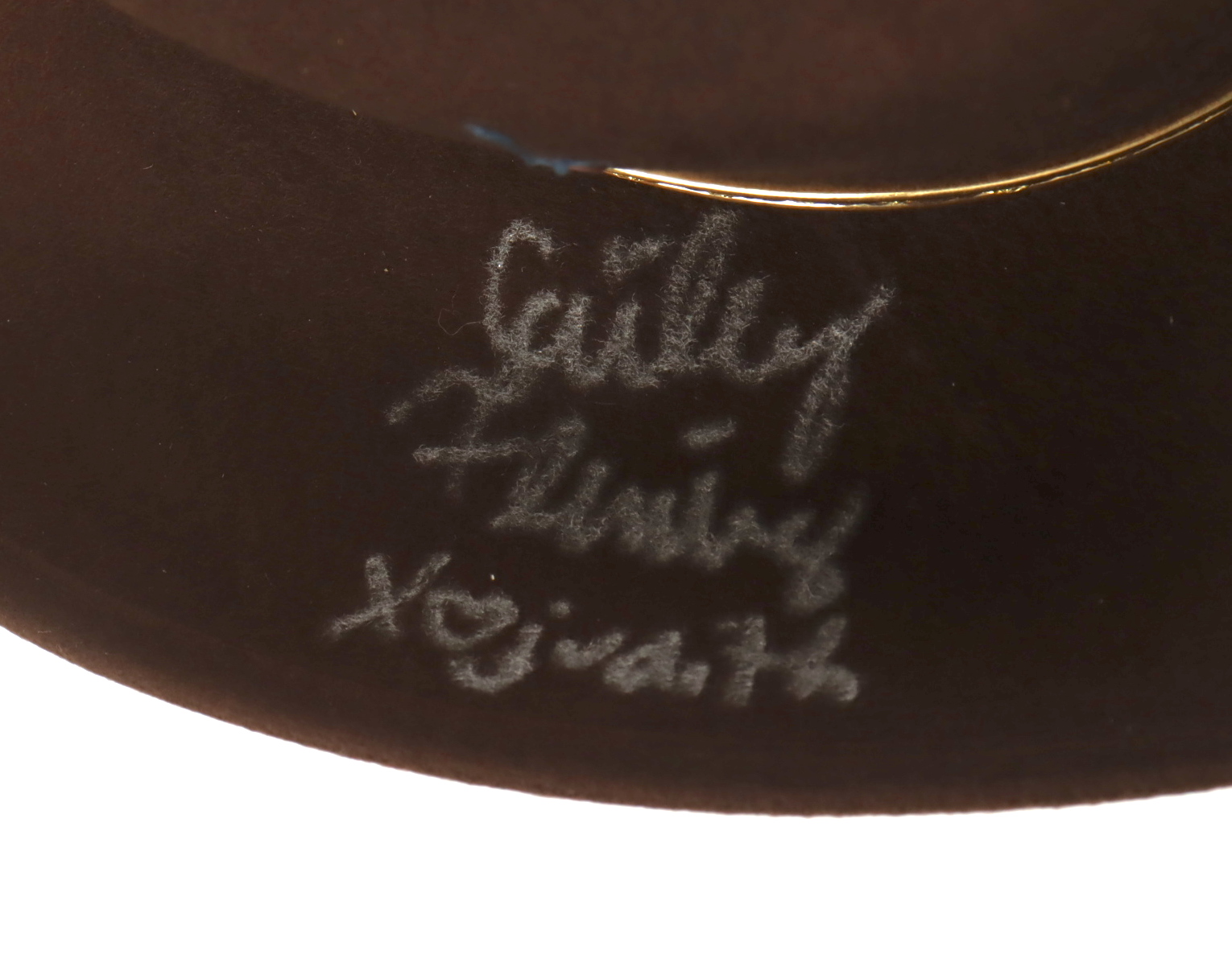 Chandler Riggs & Cailey Fleming Signed "The Walking Dead" Sheriff Hat ...