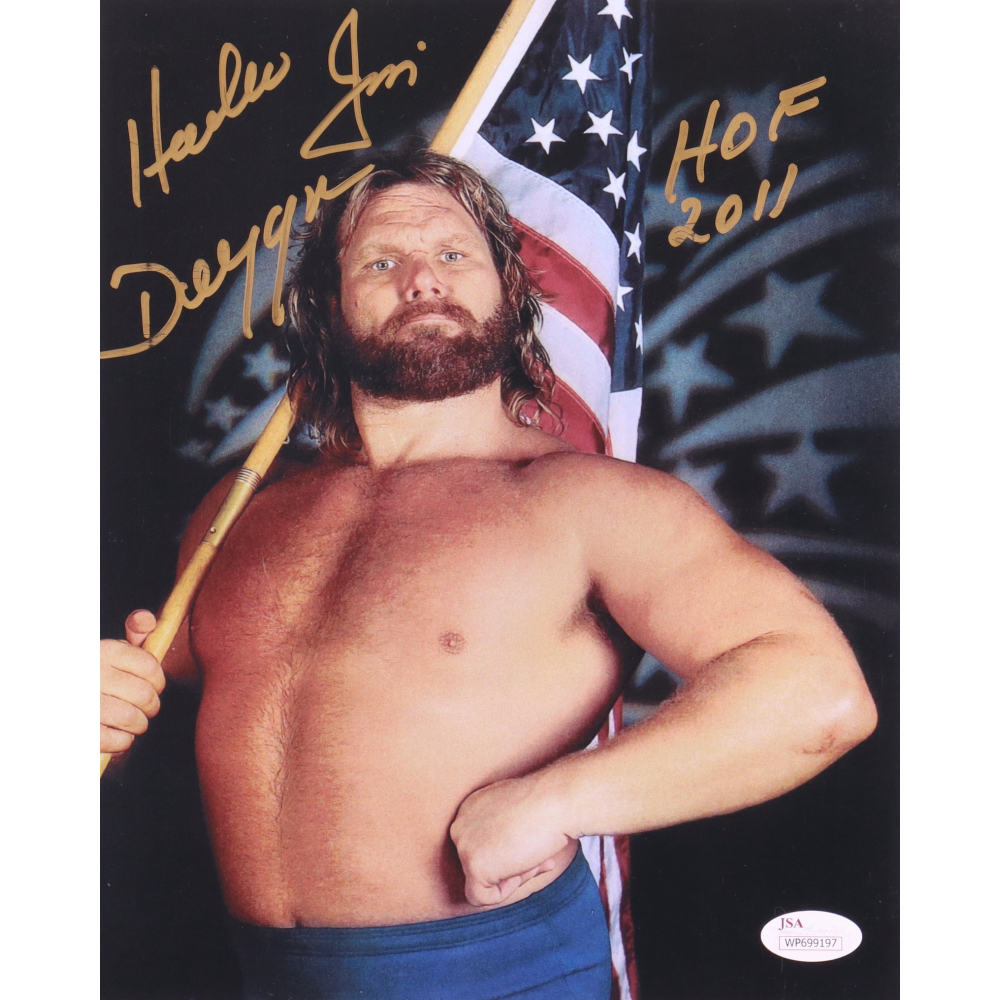 "Hacksaw" Jim Duggan Signed WWE 8x10 Photo Inscribed "HOF 2011" (JSA ...