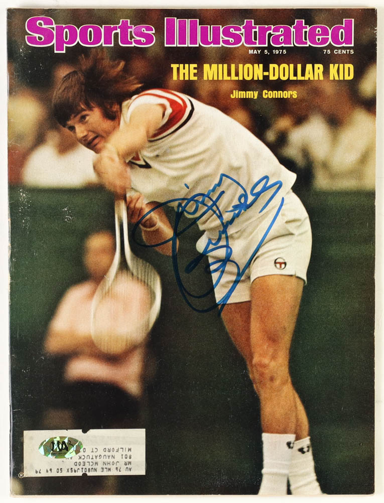 Jimmy Connors Signed 1975 Sports Illustrated Magazine (MAB) | Pristine ...