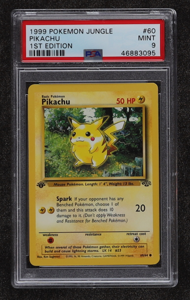 Pikachu 1999 Pokemon Jungle 1st Edition #60 (PSA 9) | Pristine Auction