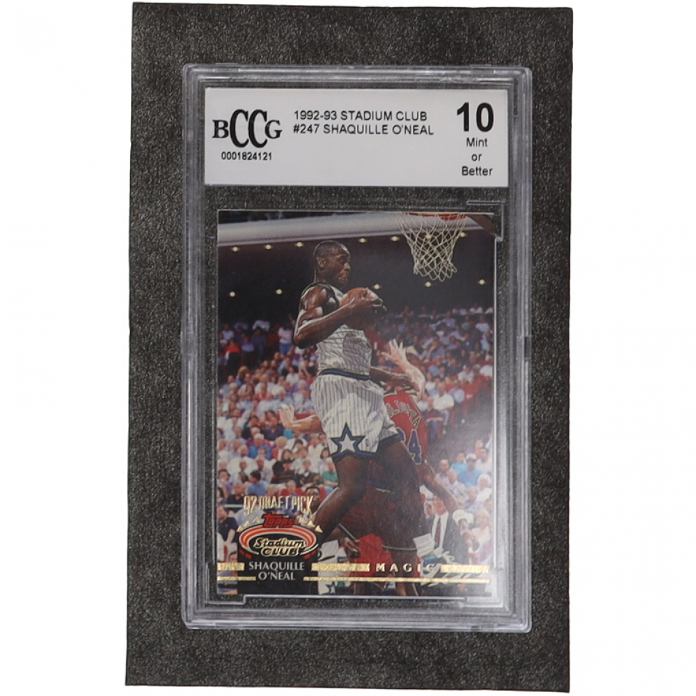 Shaquille O'Neal 1992-93 Stadium Club #247 RC (BCCG 10) | Pristine Auction