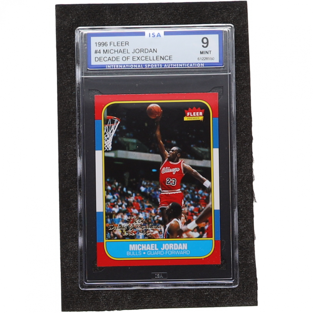 Michael Jordan 1996-97 Fleer Decade of Excellence #4 (ISA 9) | Pristine ...