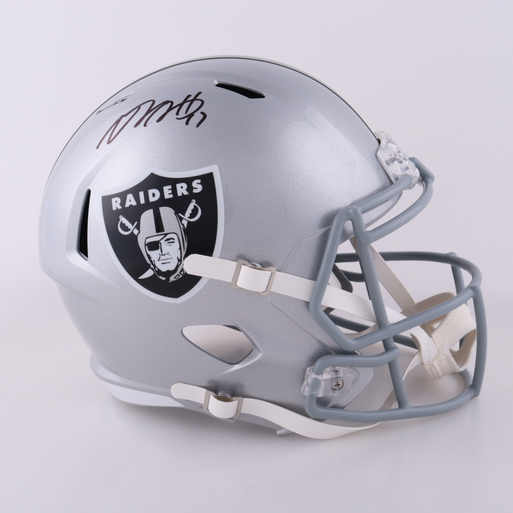 Davante Adams Signed Raiders Full-Size Speed Helmet (Beckett ...