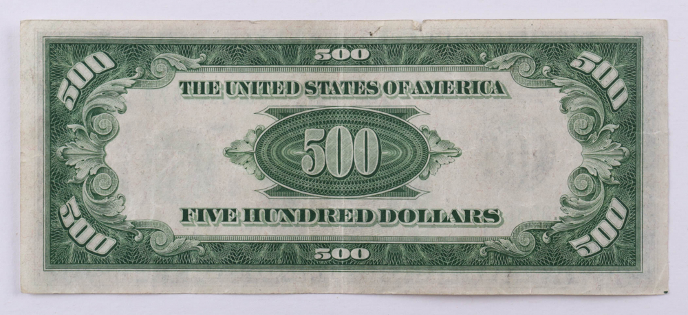 1934 $500 Five Hundred Dollar U.S. Federal Reserve Note | Pristine Auction