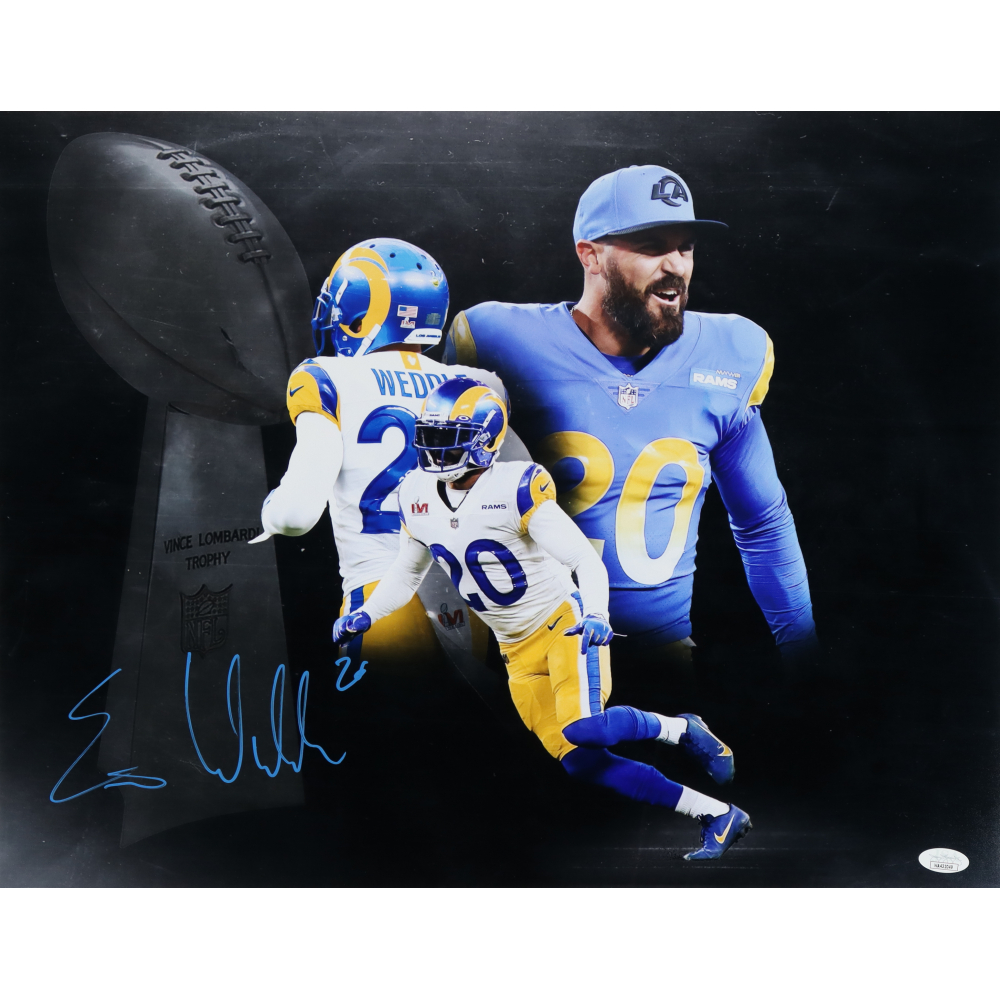 Eric Weddle Signed Rams 16x20 Photo (JSA) | Pristine Auction