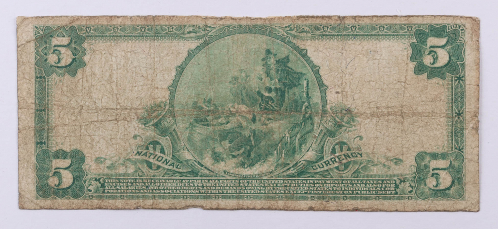 1902 $5 Five Dollar U.S. Bank Note | Pristine Auction