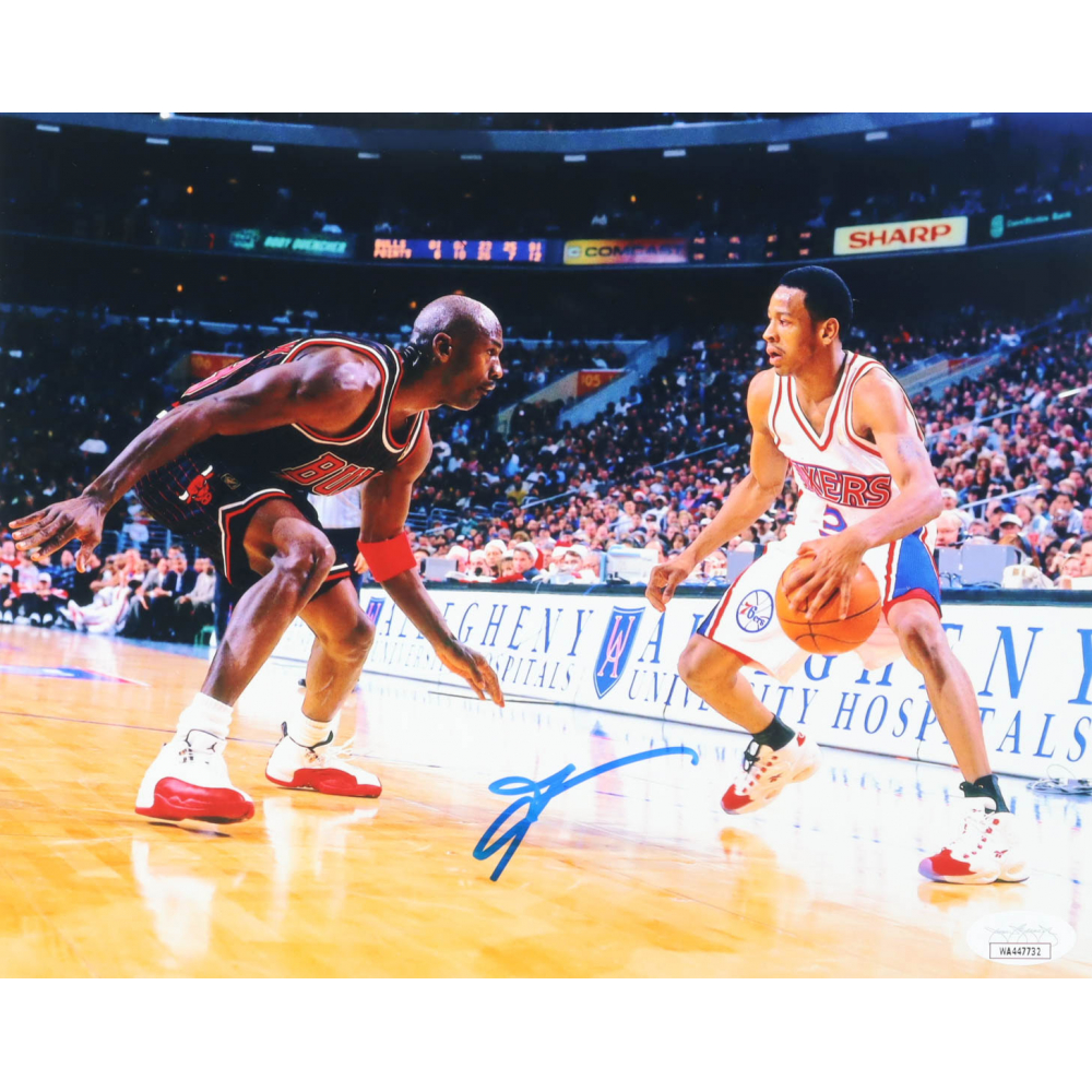 Allen Iverson Signed 76ers 8x10 Photo (JSA) | Pristine Auction