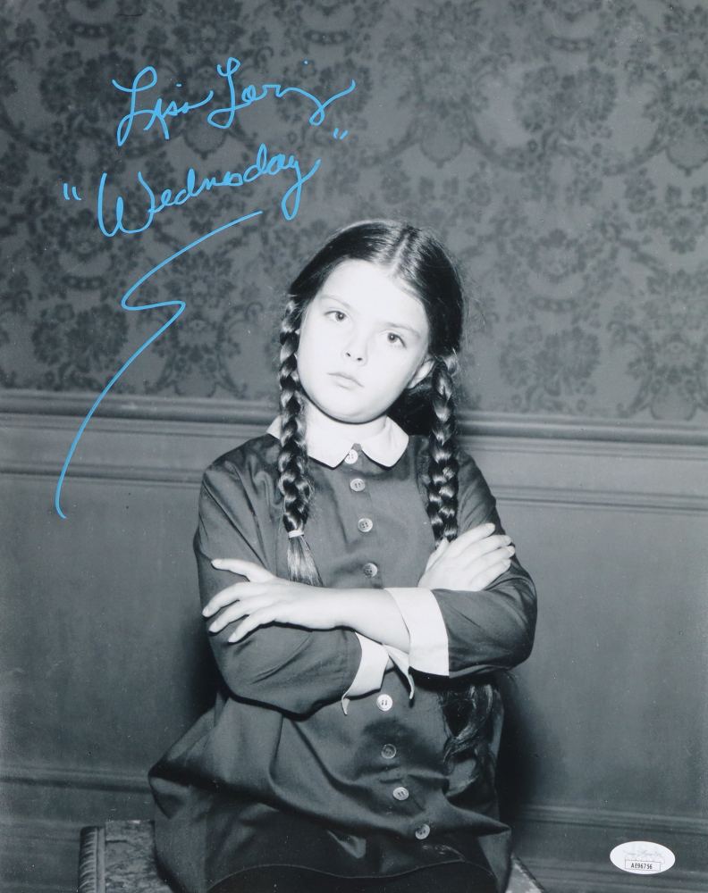Lisa Loring Signed "The Addams Family" 11x14 Photo Inscribed "Wednesday ...