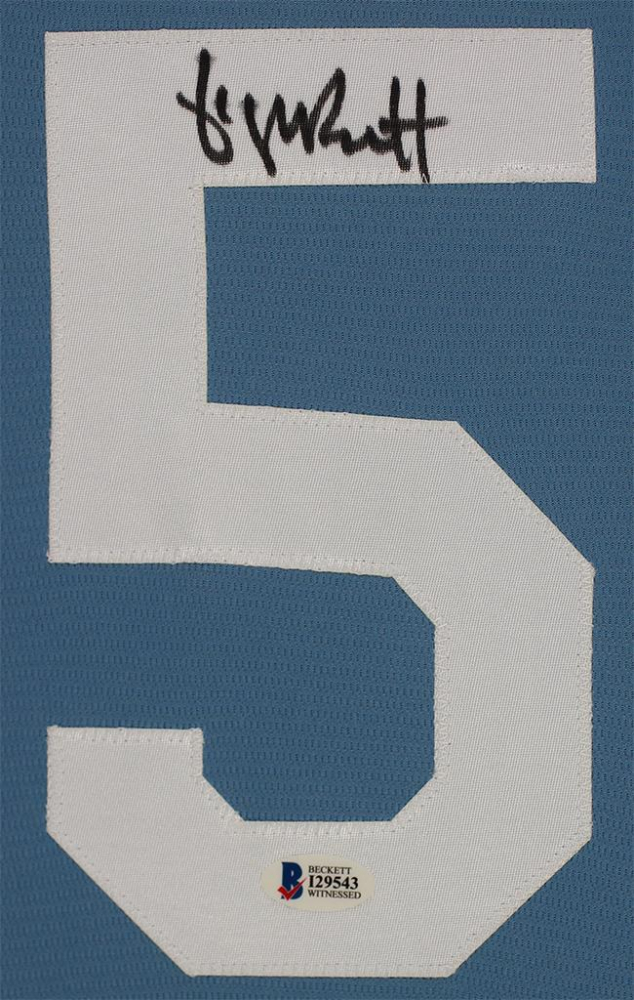 George Brett Signed Royals Custom Framed Jersey Display (Beckett ...