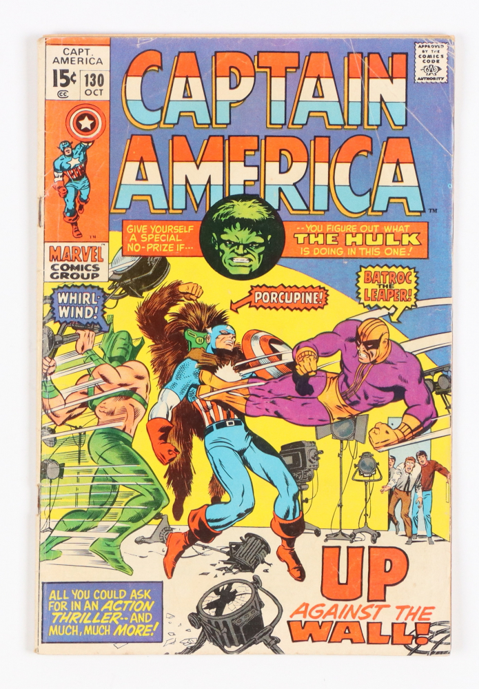 1970 "Captain America" Issue #130 Marvel Comic Book | Pristine Auction