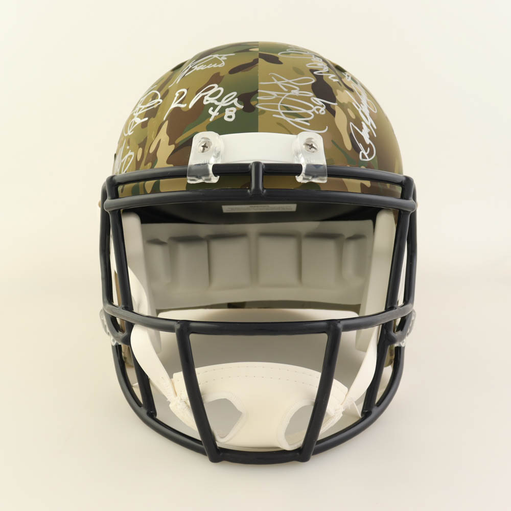1985 Bears Full-Size Camo Alternate Speed Helmet Team-Signed by (28 ...