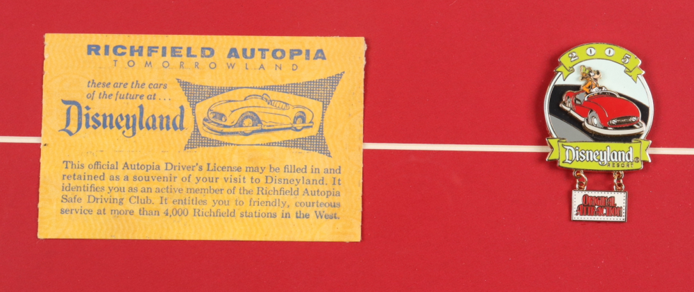 Disneyland Tomorrowland's "Autopia" Custom Framed Print Display with ...