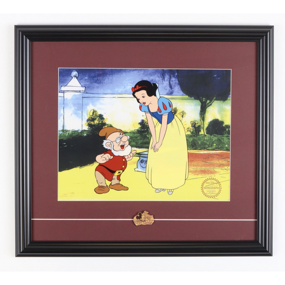 Walt Disney's "Snow White" Custom Framed (2) Piece Animation Cel with ...
