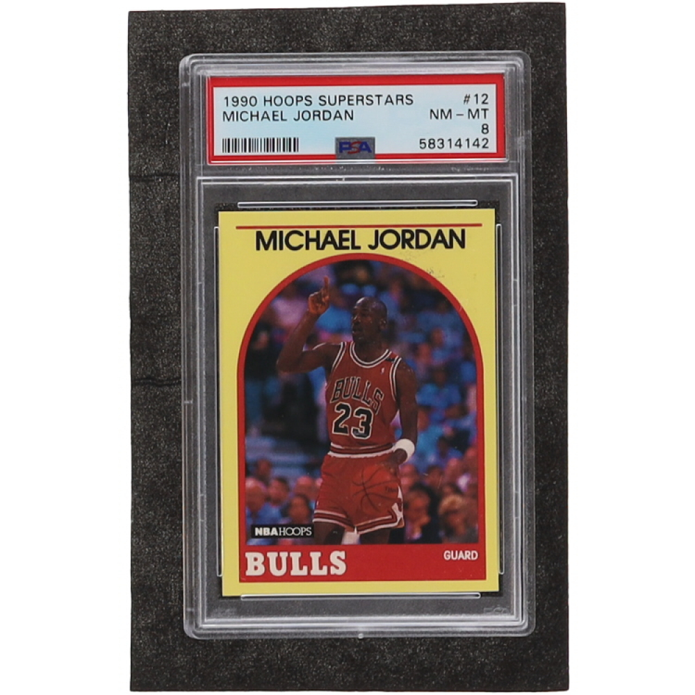 Michael Jordan 1990 Hoops 100 Superstars #12 (PSA 8) | Pristine Auction