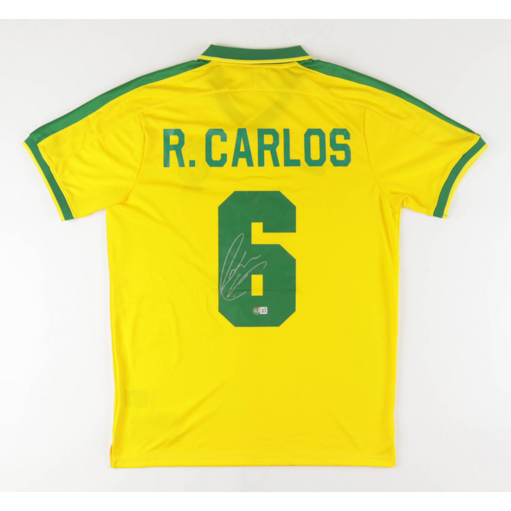 Roberto Carlos Signed Brazil Jersey (Beckett) | Pristine Auction