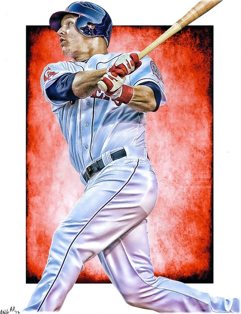 Mike Trout Angels Signed Limited Edition 11" x 14" Art Print by Jeff ...