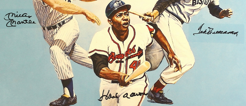 MLB 500 Home Run 18x24 Lithograph with Mickey Mantle, Willie Mays, Hank ...