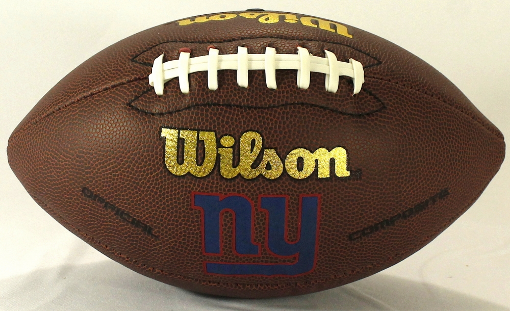 Lot of (10) Official Giants Full-Size Wilson Logo Footballs | Pristine ...