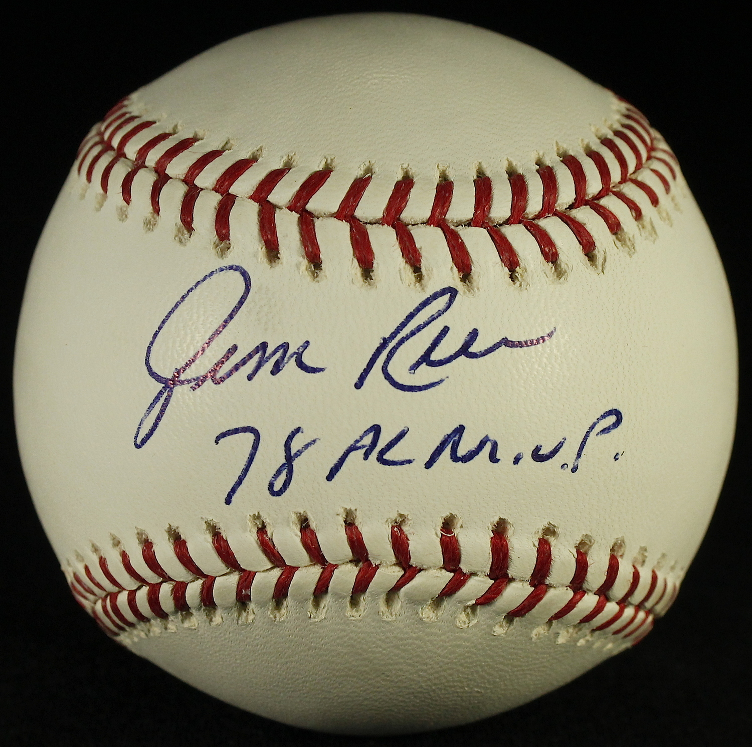 Jim Rice Signed OML Baseball Incribed "78 AL MVP" (Legends COA ...