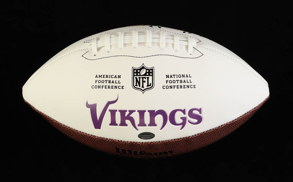 John Randle Signed Vikings Logo Football (Schwartz) | Pristine Auction