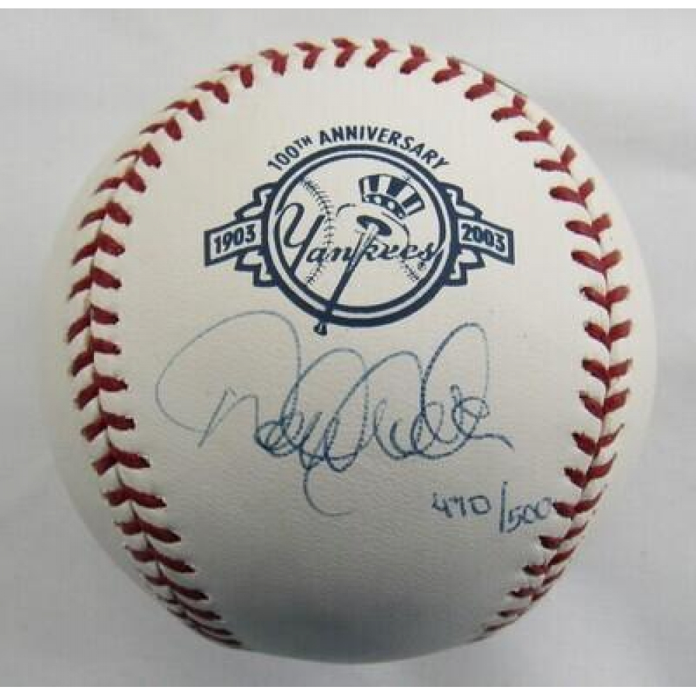 Derek Jeter Signed LE Yankees 100th Anniversary Logo Baseball (Steiner ...