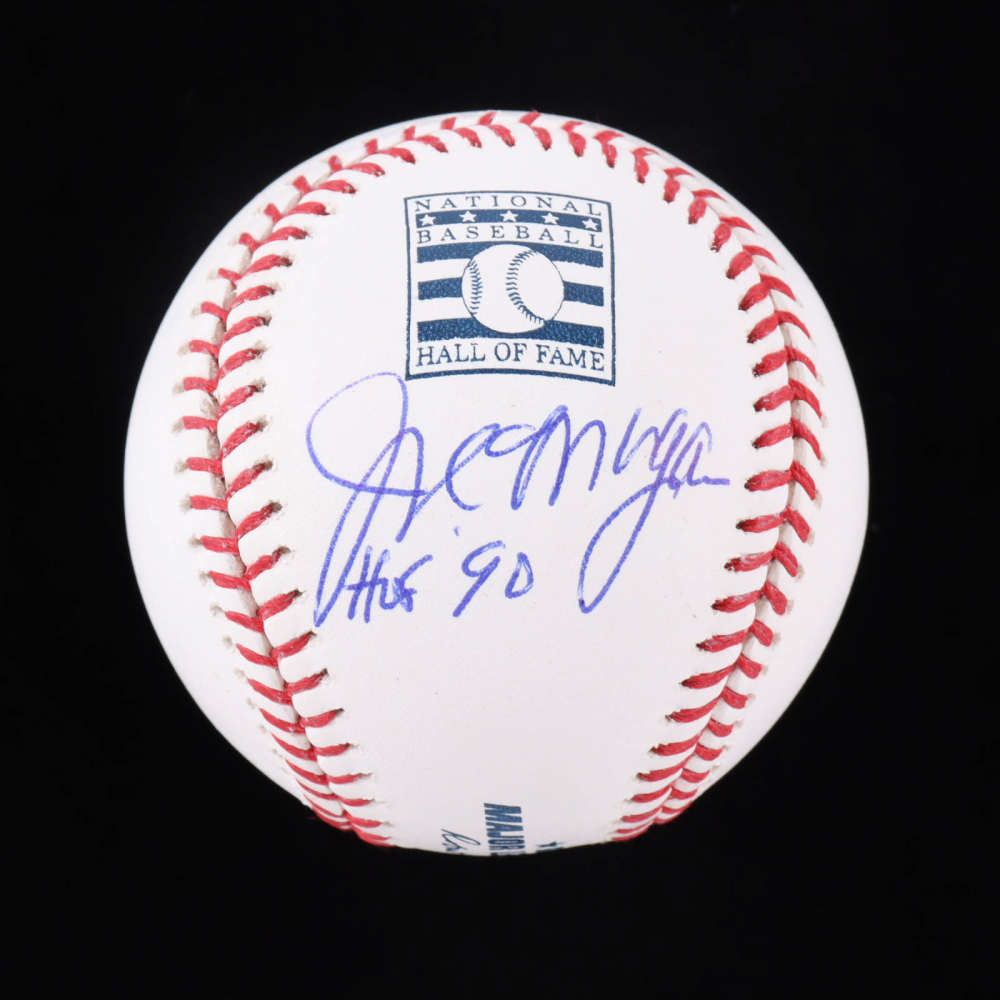 Joe Morgan Signed Hall of Fame Logo OML Baseball Inscribed "HOF '90 ...