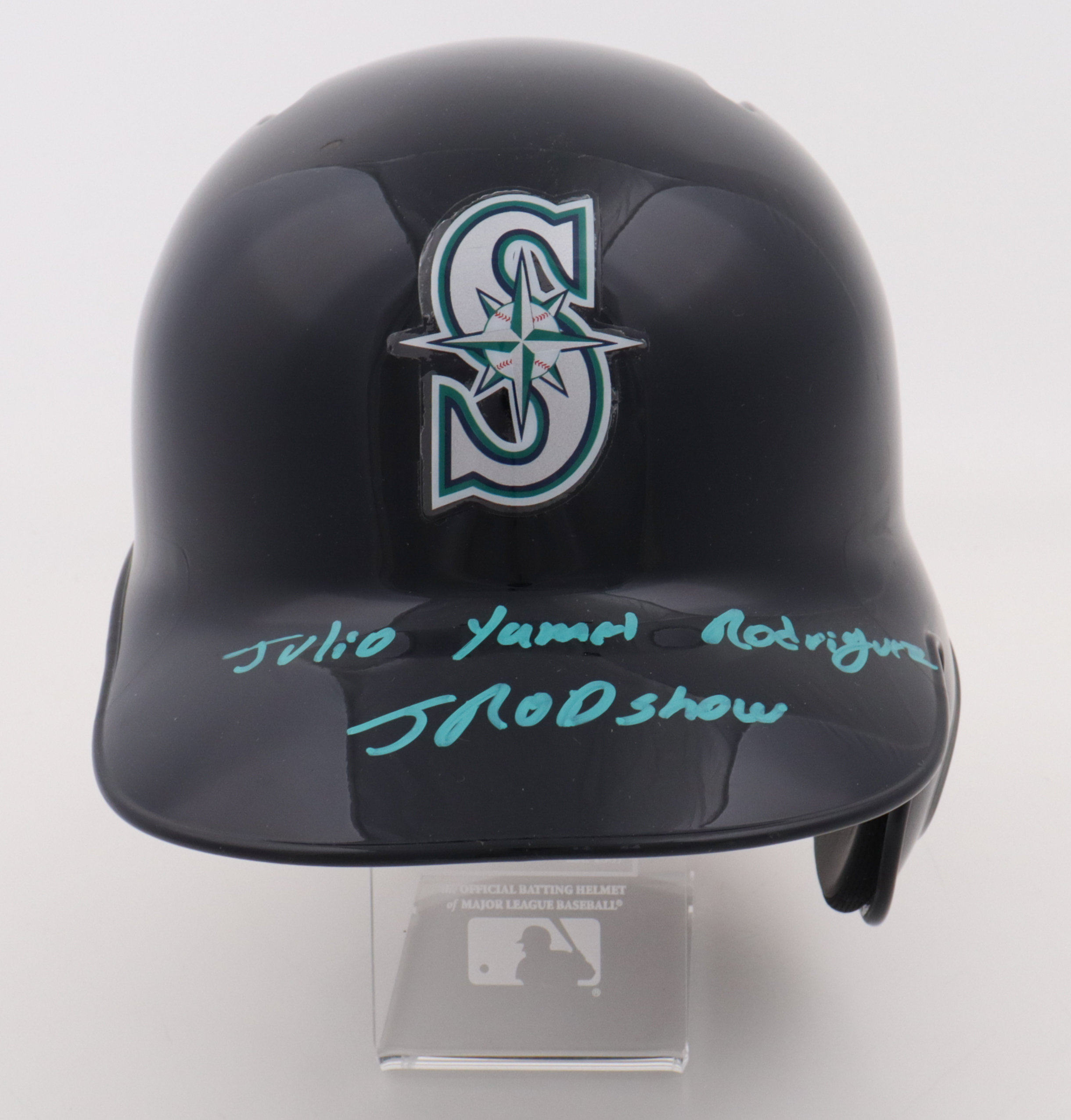 Julio Rodriguez Signed Mariners Full Size Batting Helmet with Rare Full ...