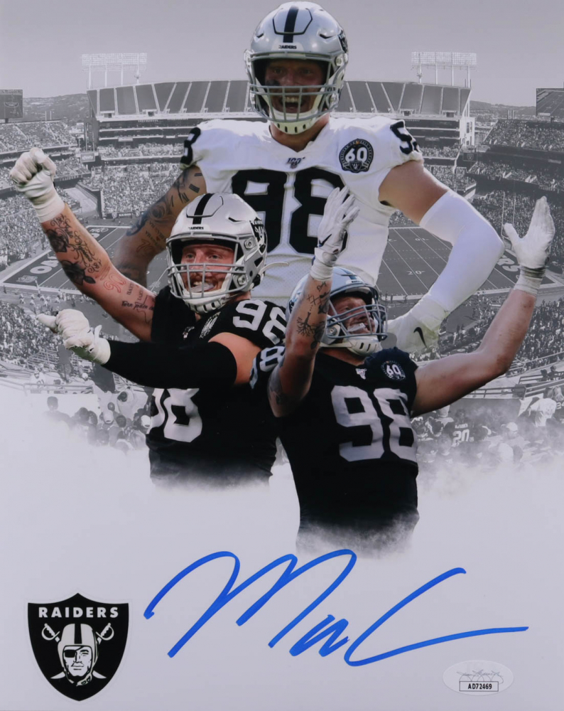 Maxx Crosby Signed Raiders 8x10 Photo (JSA) | Pristine Auction