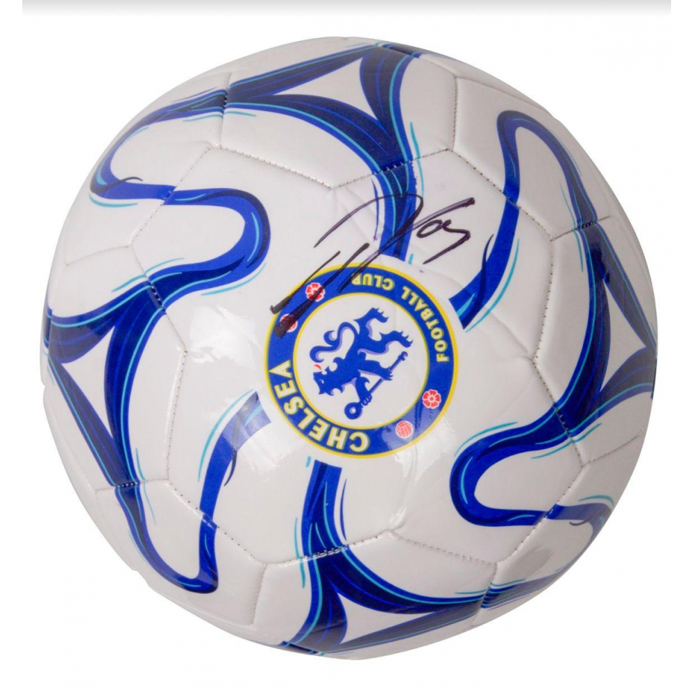 Pierre-Emerick Aubameyang Signed Chelsea Soccer Ball (Beckett ...