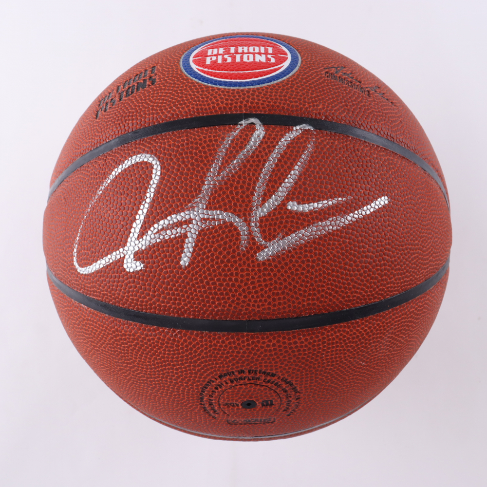 Dennis Rodman Signed Pistons Logo NBA Basketball (Schwartz) | Pristine Auction